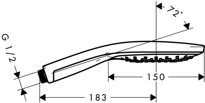 מזלף סלקט 3 מצבים S150 כרום מסדרת Raindance 28587000 HANSGROHE - טאגור סנטר